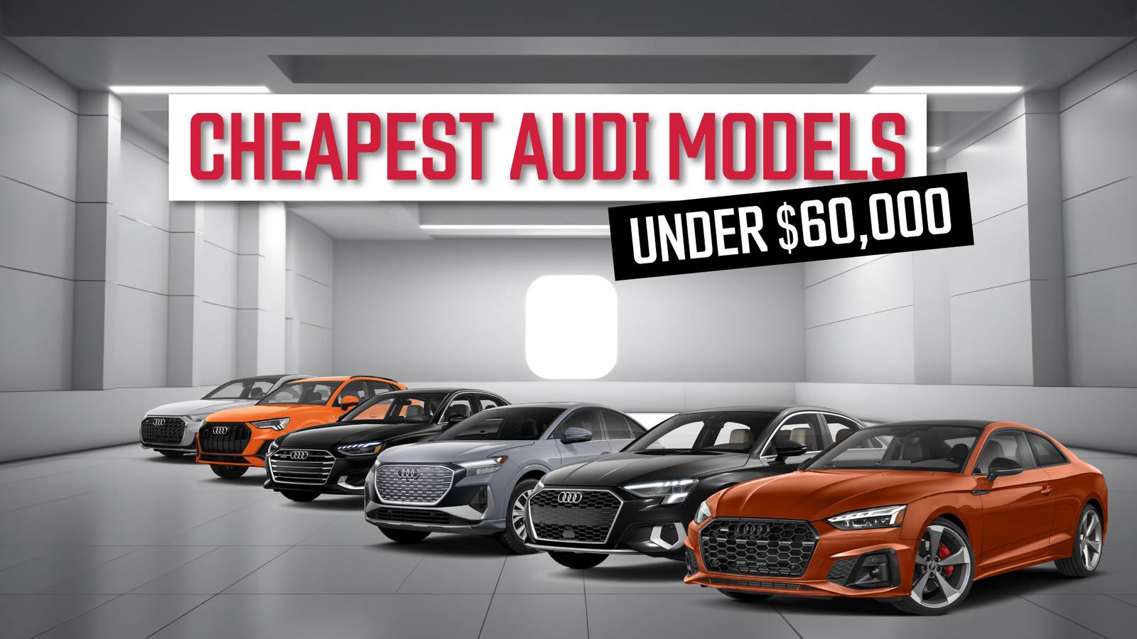 Cheapest Audi Models For Under $60,000
