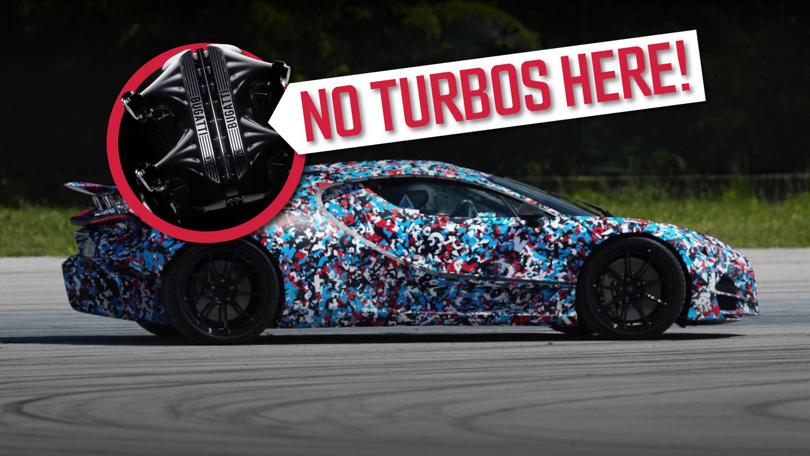CONFIRMED: Bugatti's New V16 Engine Will Be Naturally Aspirated