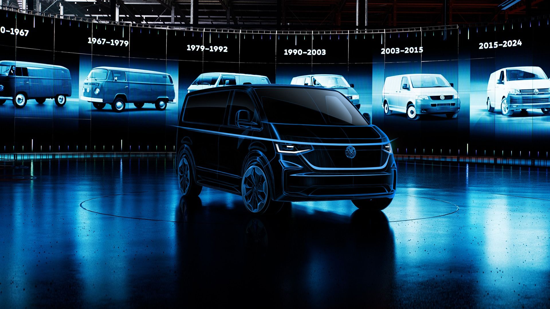 Volkswagen Teases All-New Transporter With Electric, Plug-In Hybrid ...