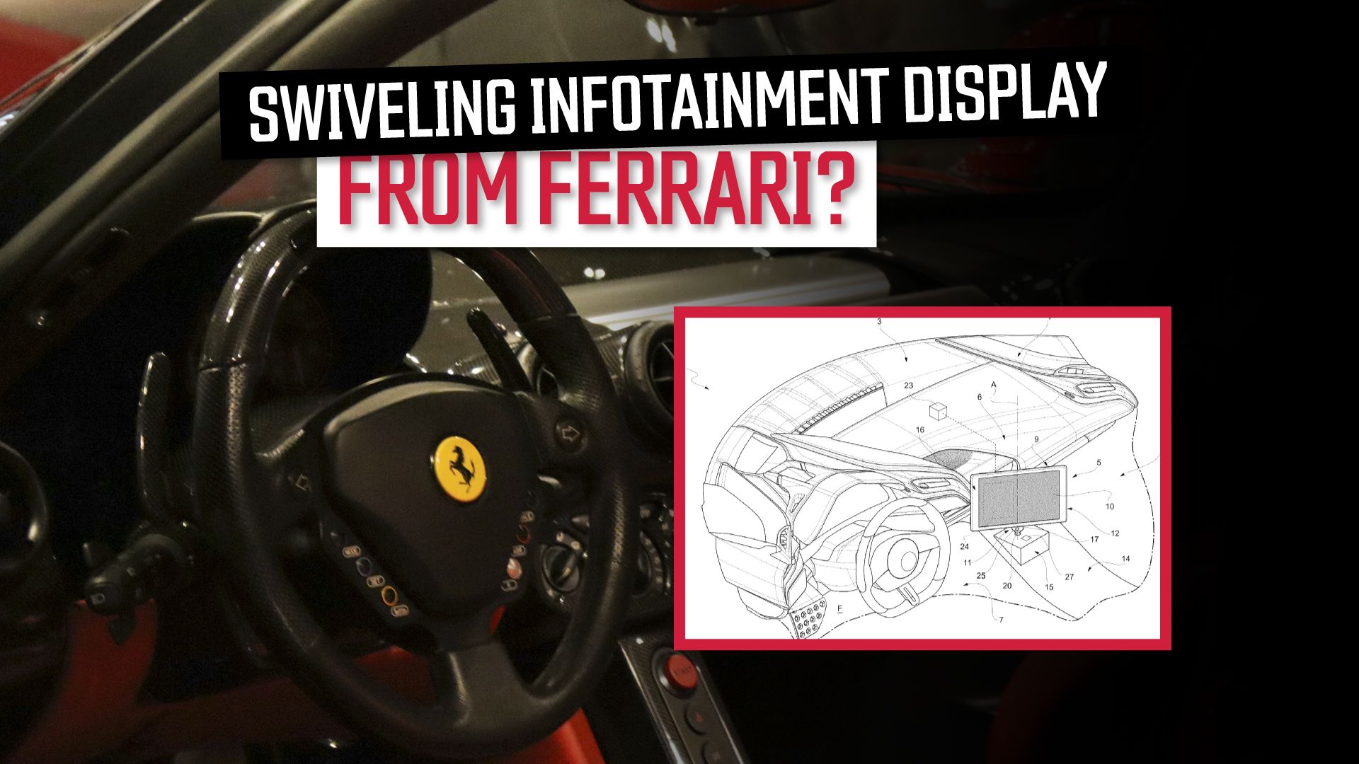 Ferrari Developing Height-Adjustable Removable Infotainment Display ...