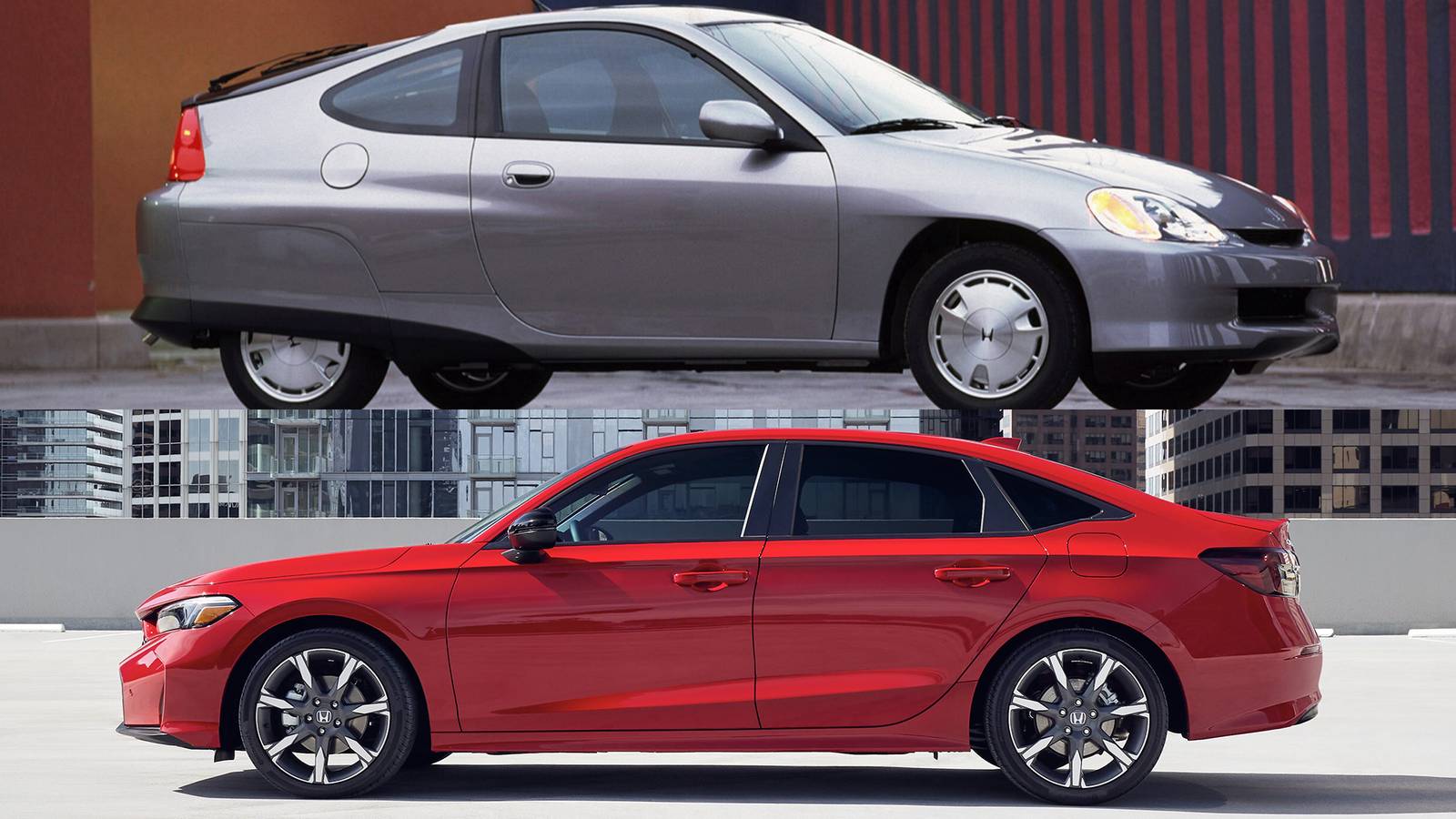 2001 Honda Insight Vs. 2025 Honda Civic Hybrid: How far have Honda ...