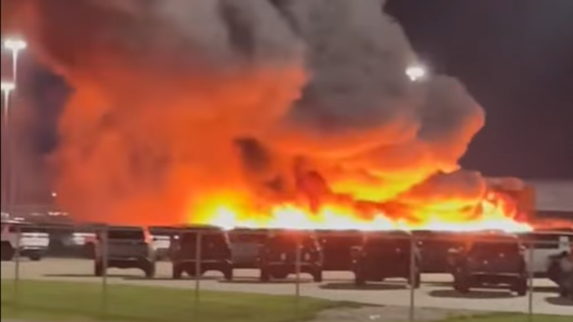 R1T And R1S Fleet Of 50 EVs Goes Up In Flames At Rivian Factory