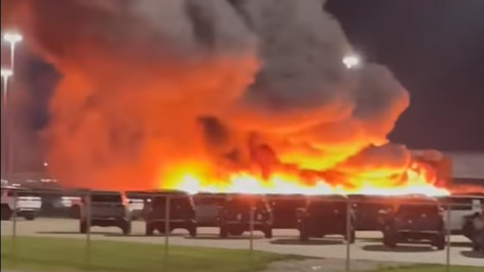 R1T And R1S Fleet Of 50 EVs Goes Up In Flames At Rivian Factory