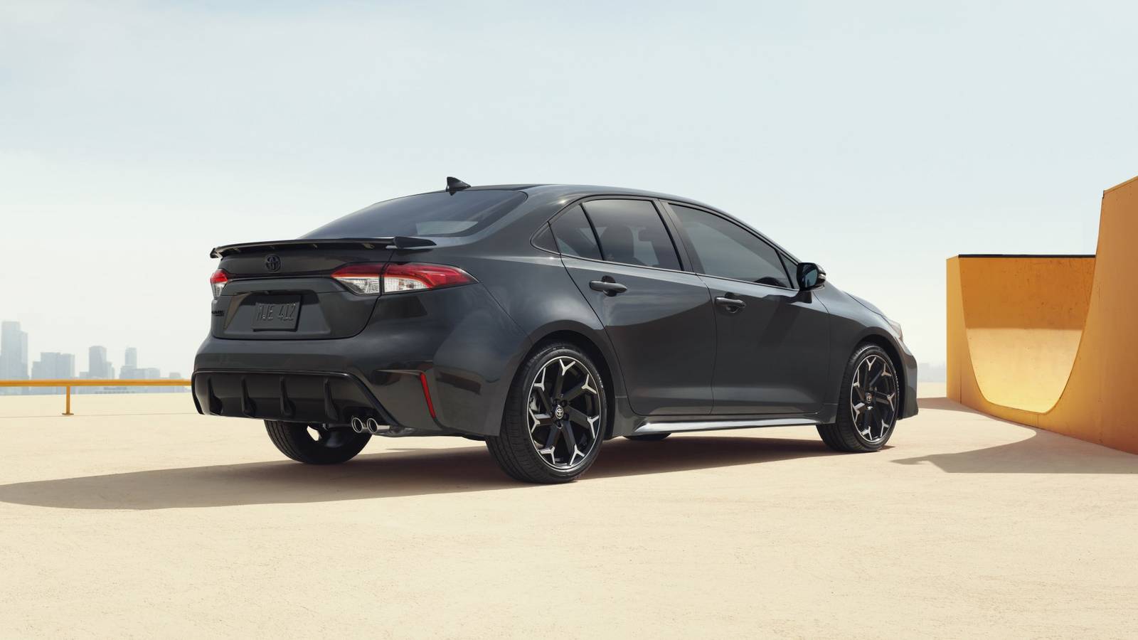 blacked out corolla
