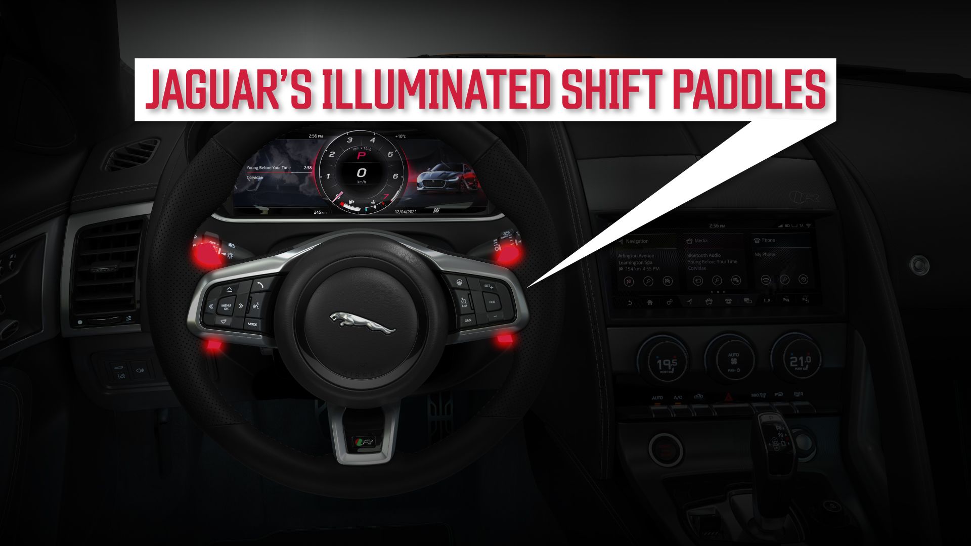 Jaguar Wants Color-Changing Paddle Shifters To Display Drive Modes
