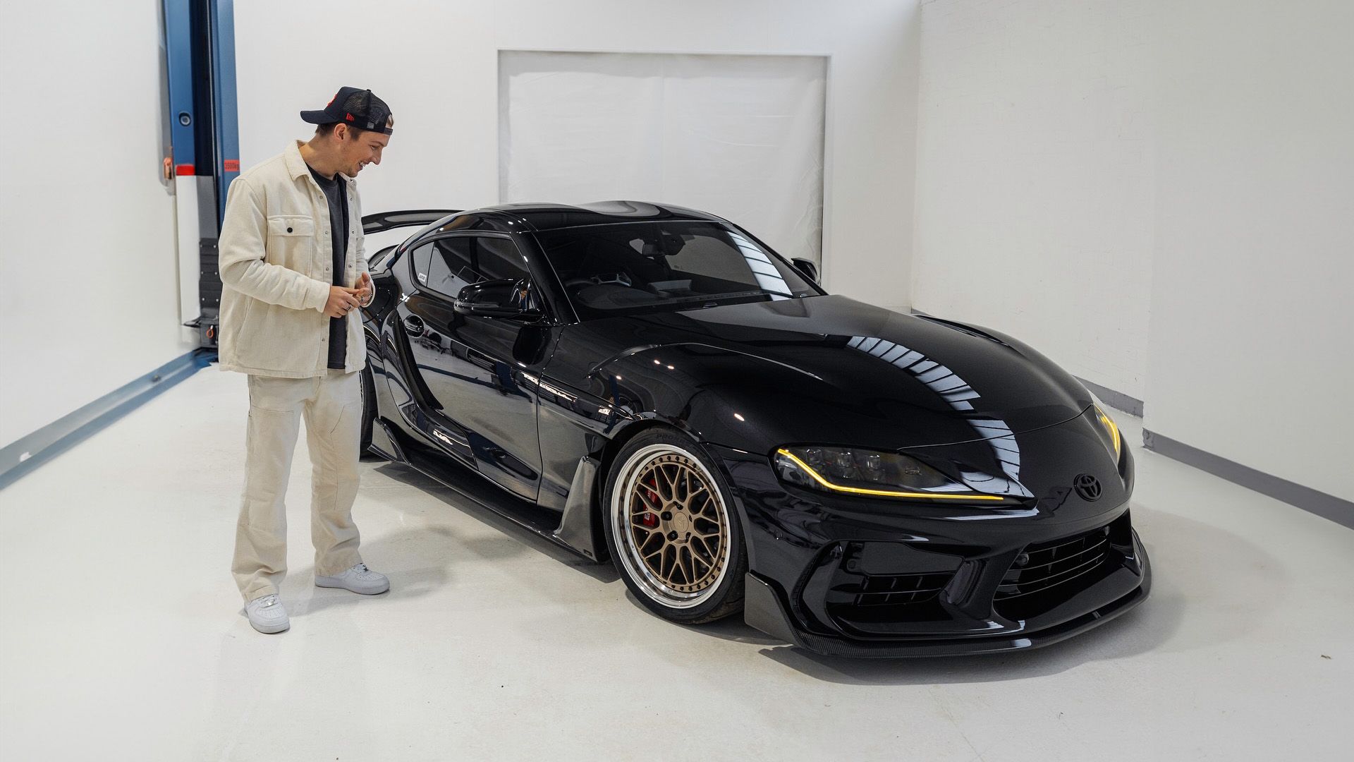 Liam Lawson's Unique Toyota Supra: The First Custom Adro Kit in Europe ...