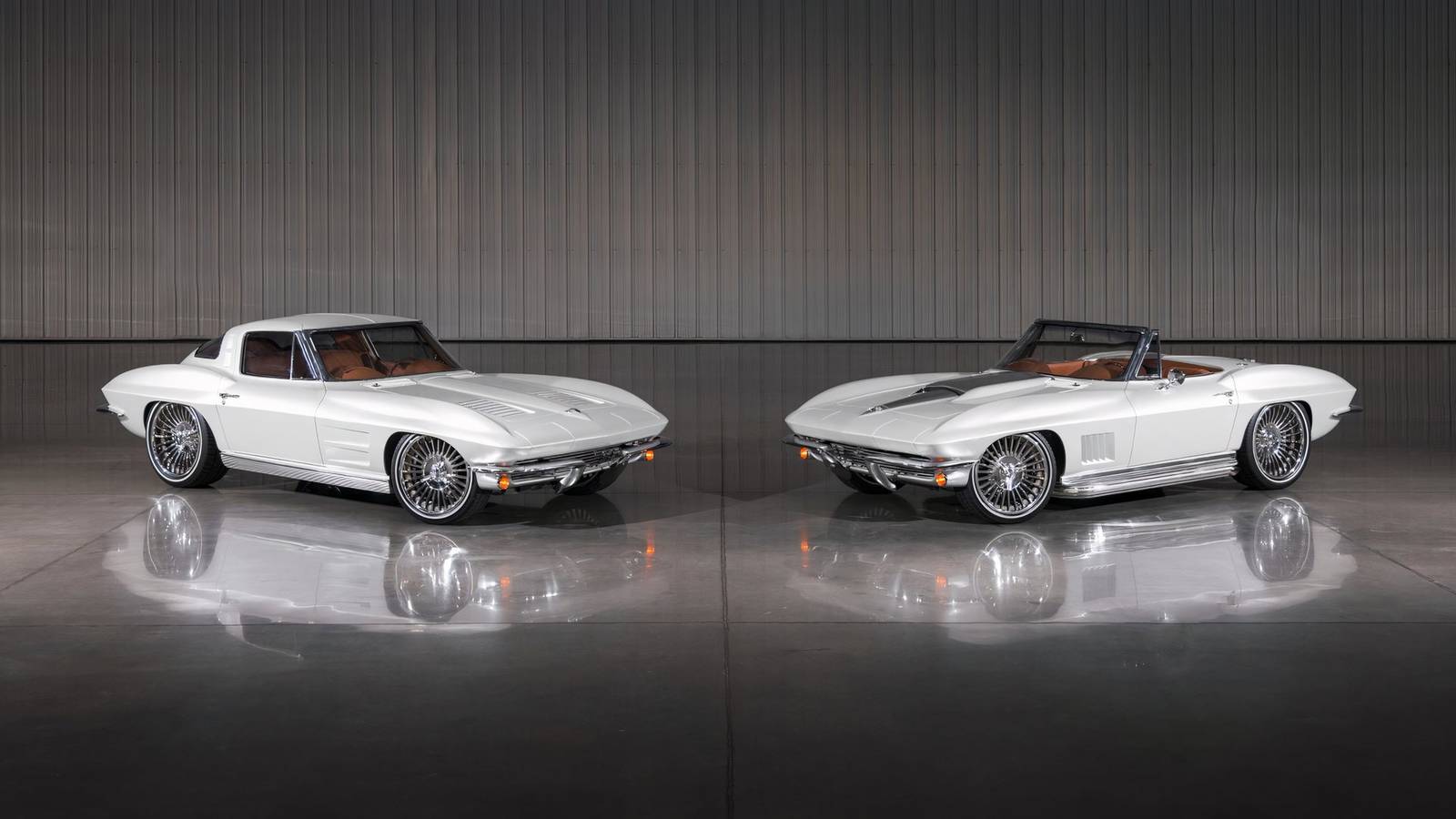 Restomod Split Window And Convertible Corvette Are The Perfect Pairing