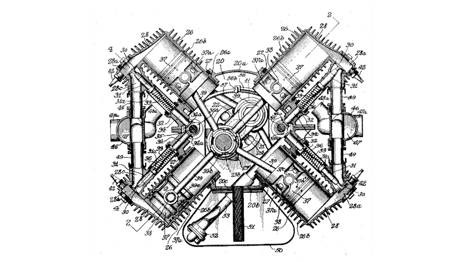 Ford's X-Shaped 8-Cylinder Engine You've Never Heard Of