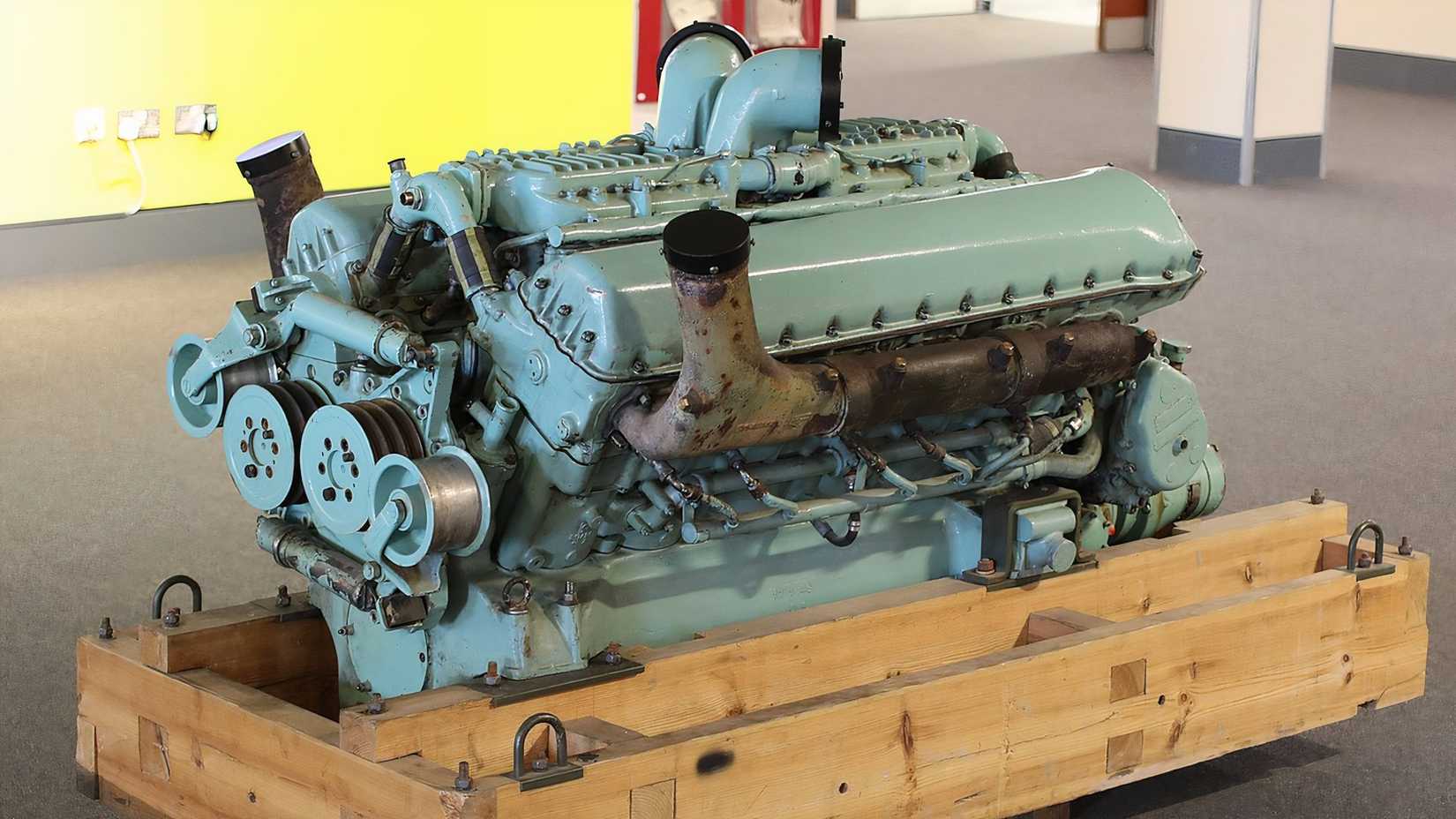 The 18-Liter V8 Created By Chopping Four Cylinders Off A V12 Tank Engine