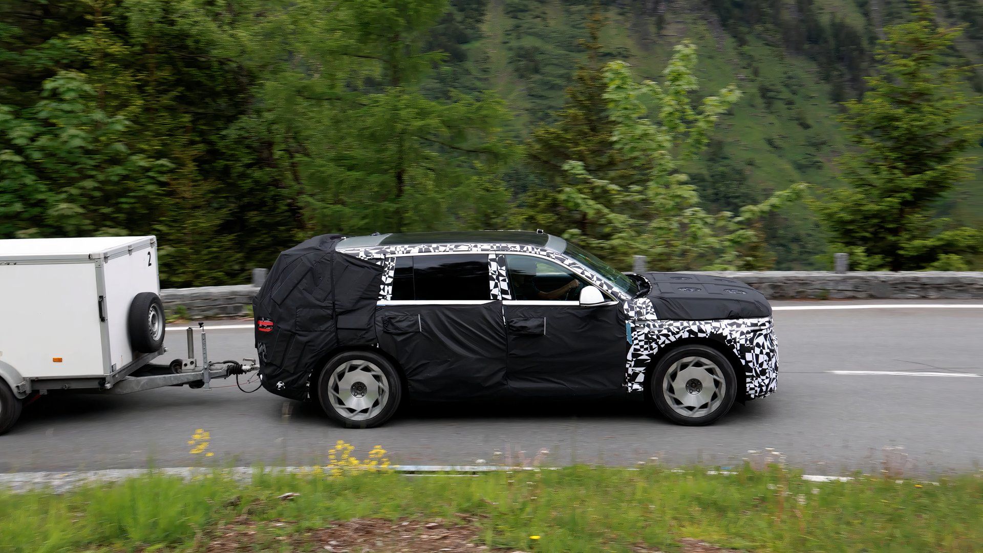 Spotted: 2026 Genesis GV90 EV Testing In The Swiss Alps