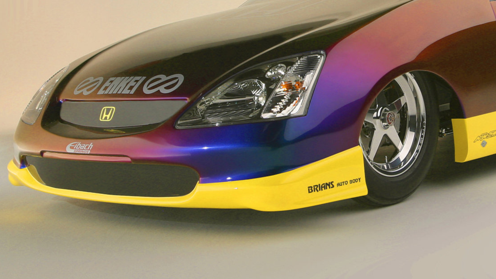 The Honda Civic Si Equipped With A 1,000-HP NSX V6 Engine