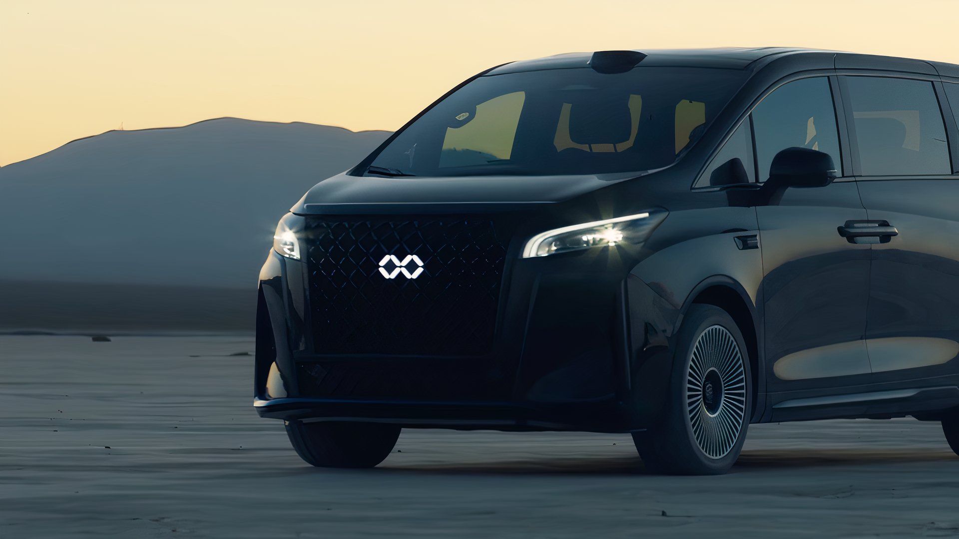 The New Faraday Future FX Super One Van Has An Emoji Face And EREV Power