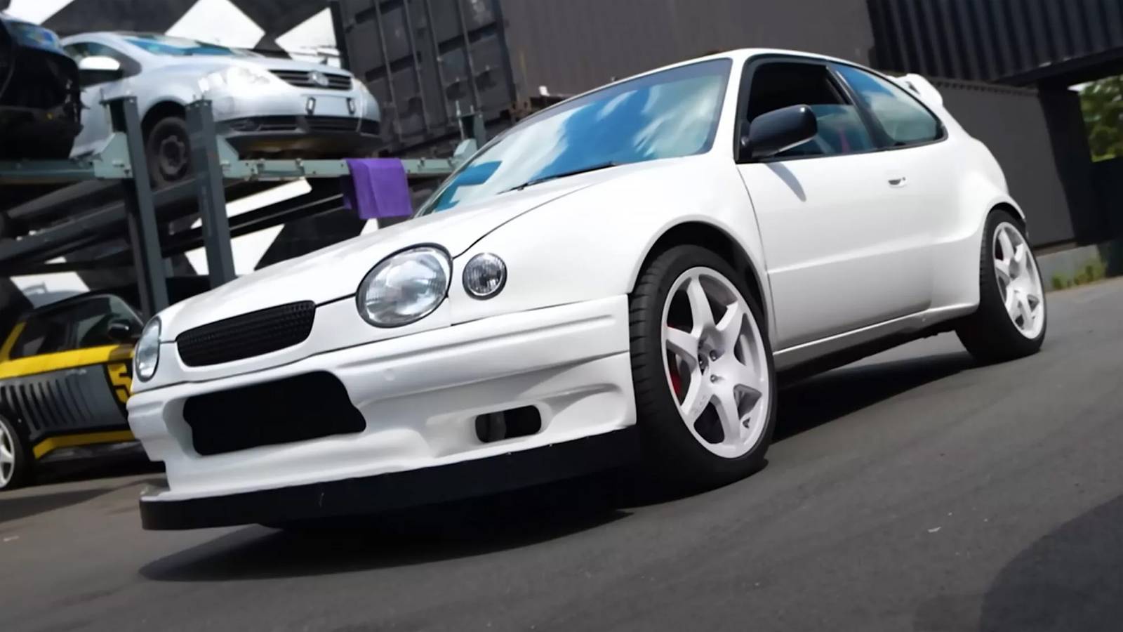 GR Yaris Engine Swap Turns This Clapped-Out Corolla Into A 90s Kid's Dream