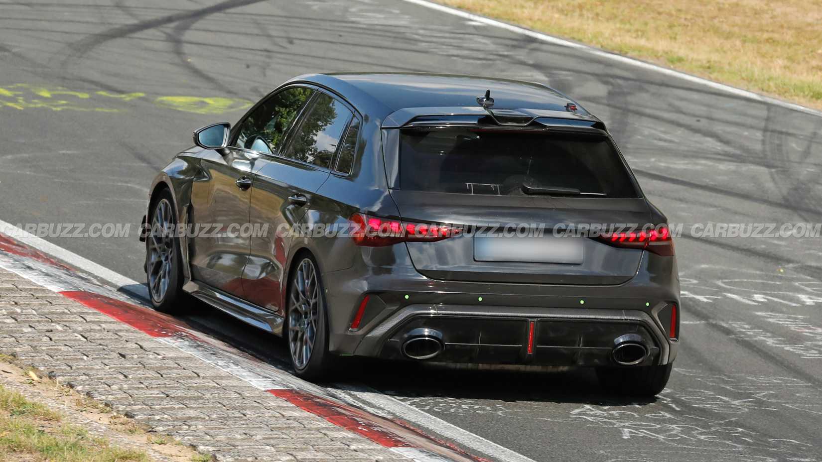 Audi RS3 GT Prototype Spied Testing Hard At The Nurburgring