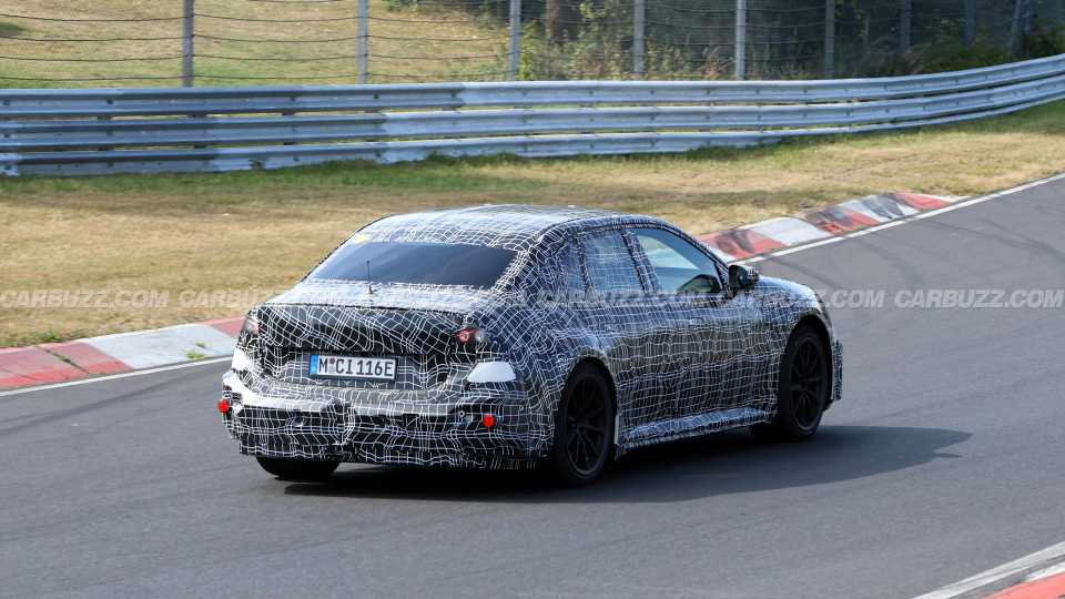 Next-Generation BMW M3 EV Spied Testing Hard At The Nurburgring