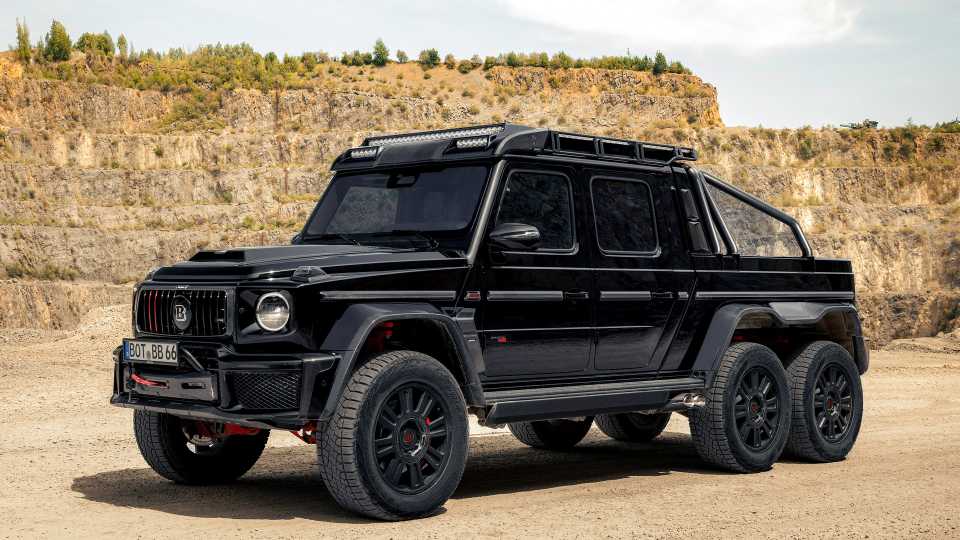 Brabus Builds A Lifted And Streched 6x6 G-Class Pickup
