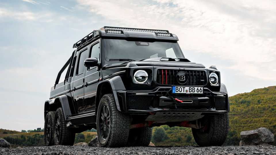 Brabus Builds A Lifted And Streched 6x6 G-Class Pickup