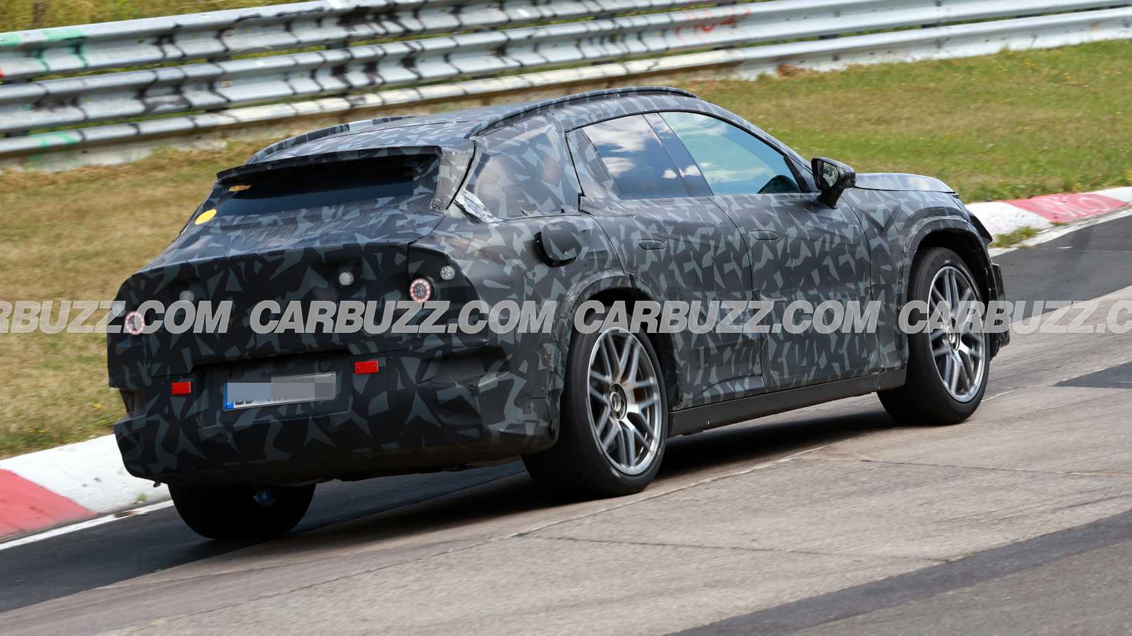 The New Mercedes-AMG Electric SUV Spotted Testing At The 'Ring