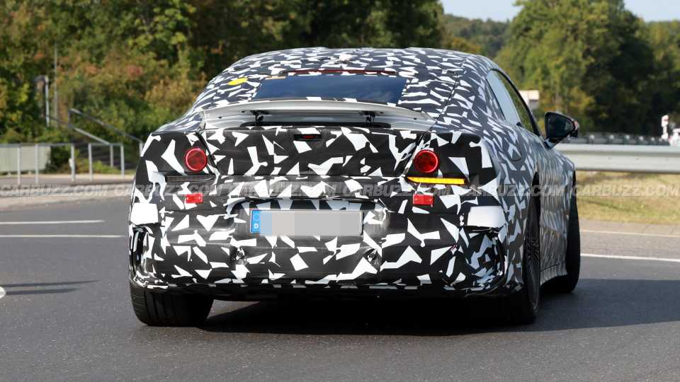 Mercedes-AMG GT Prototype Spotted With A Hood Full Of Holes