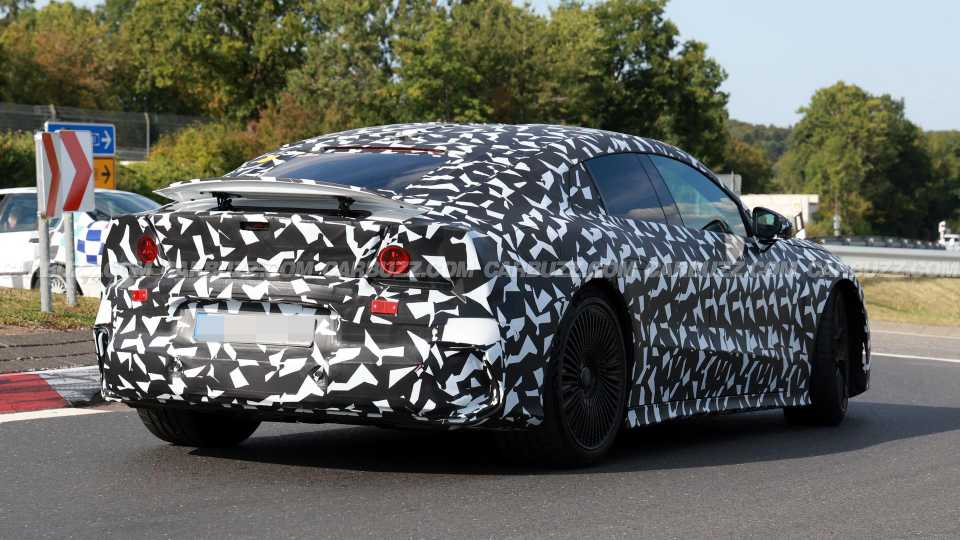 Mercedes-AMG GT Prototype Spotted With A Hood Full Of Holes