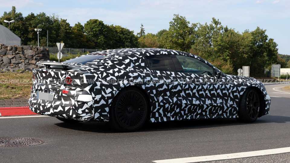 Mercedes-AMG GT Prototype Spotted With A Hood Full Of Holes