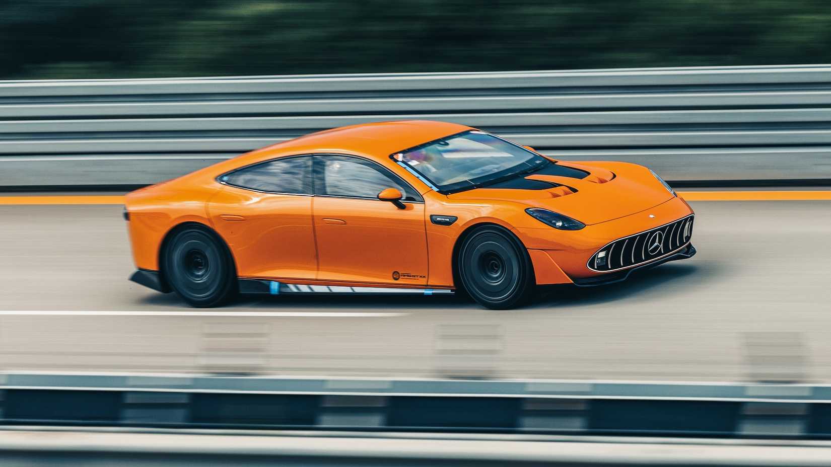 mercedes prototype orange