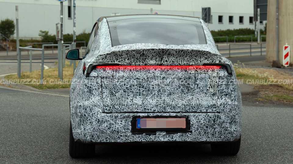 Tesla Model Y Long Wheelbase Spied Testing Near Germany's Famed Race Track