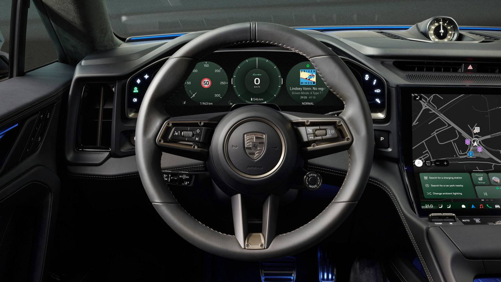 Porsche Reveals The Cabin Of The 2027 Cayenne Electric