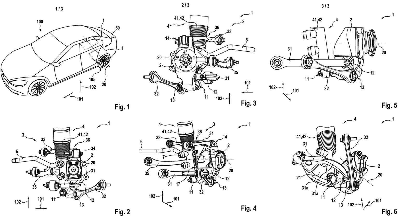 BMW Patent Shows New Space-Saving Independent Rear Suspension