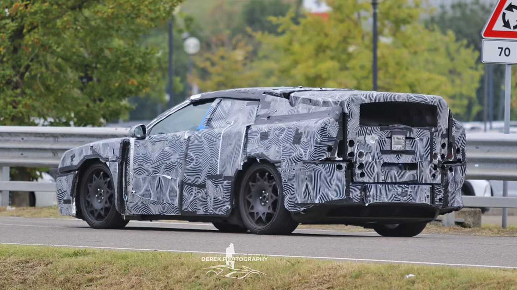 Ferrari 'Electtrica' Electric Prototype Spied In Public With Productin Body
