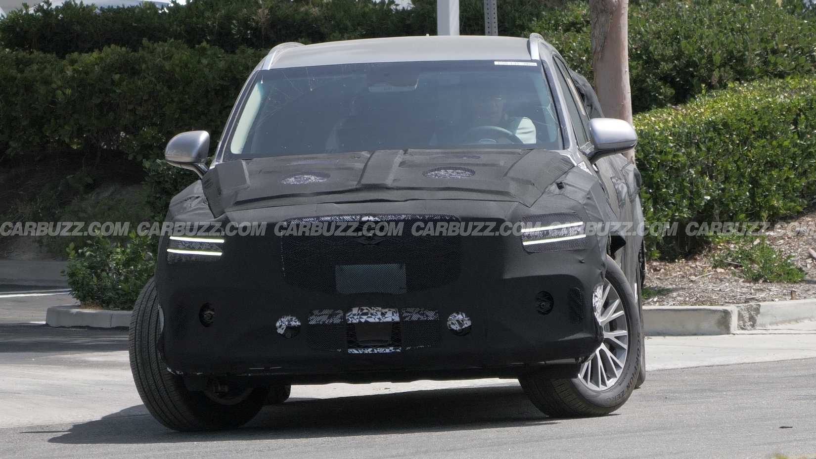 Genesis GV80 Hybrid Prototype Spied Testing In The US