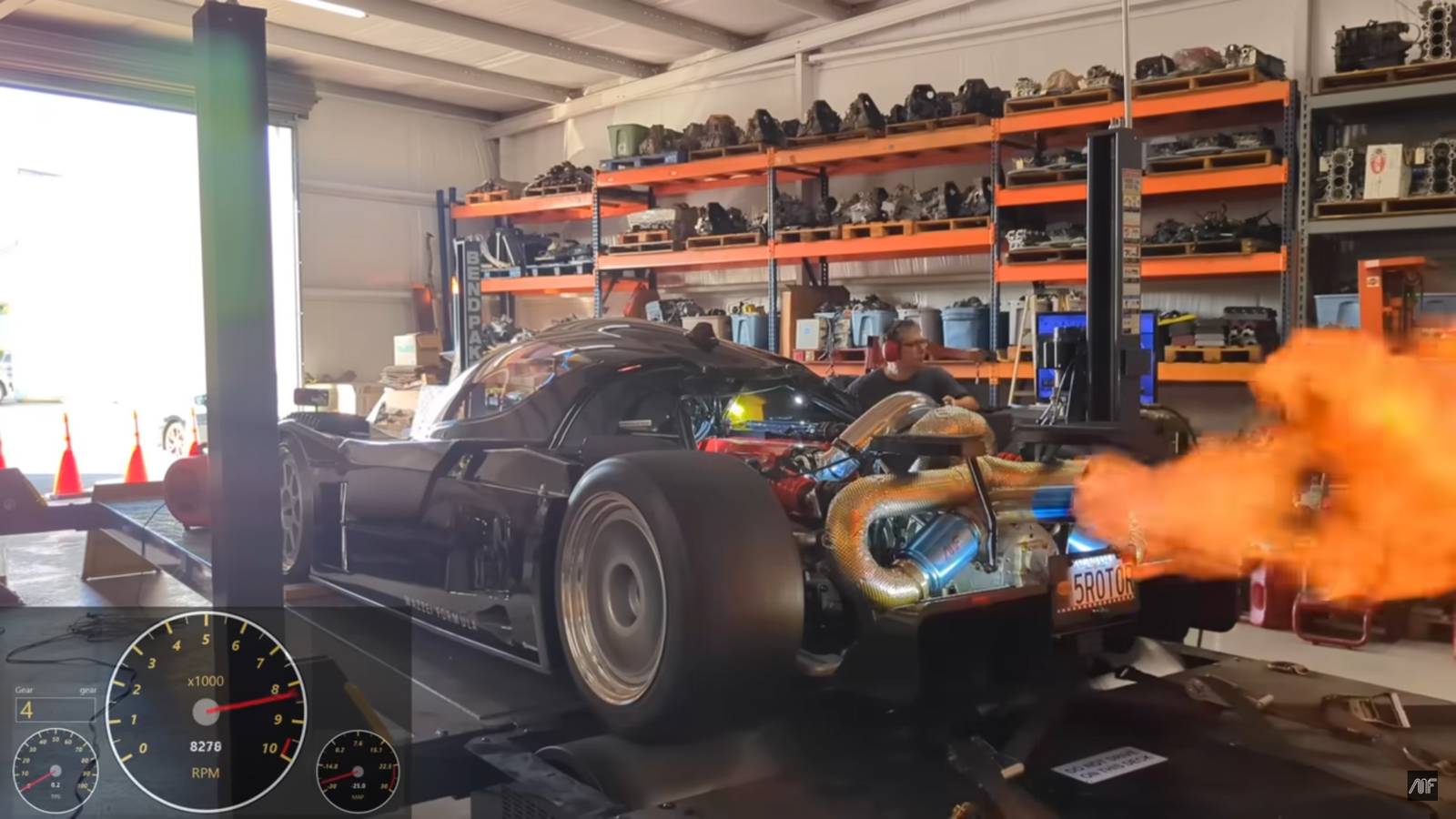 Watch This Five-Rotor Supercar Spit Flames During 1,000-HP Dyno Pull