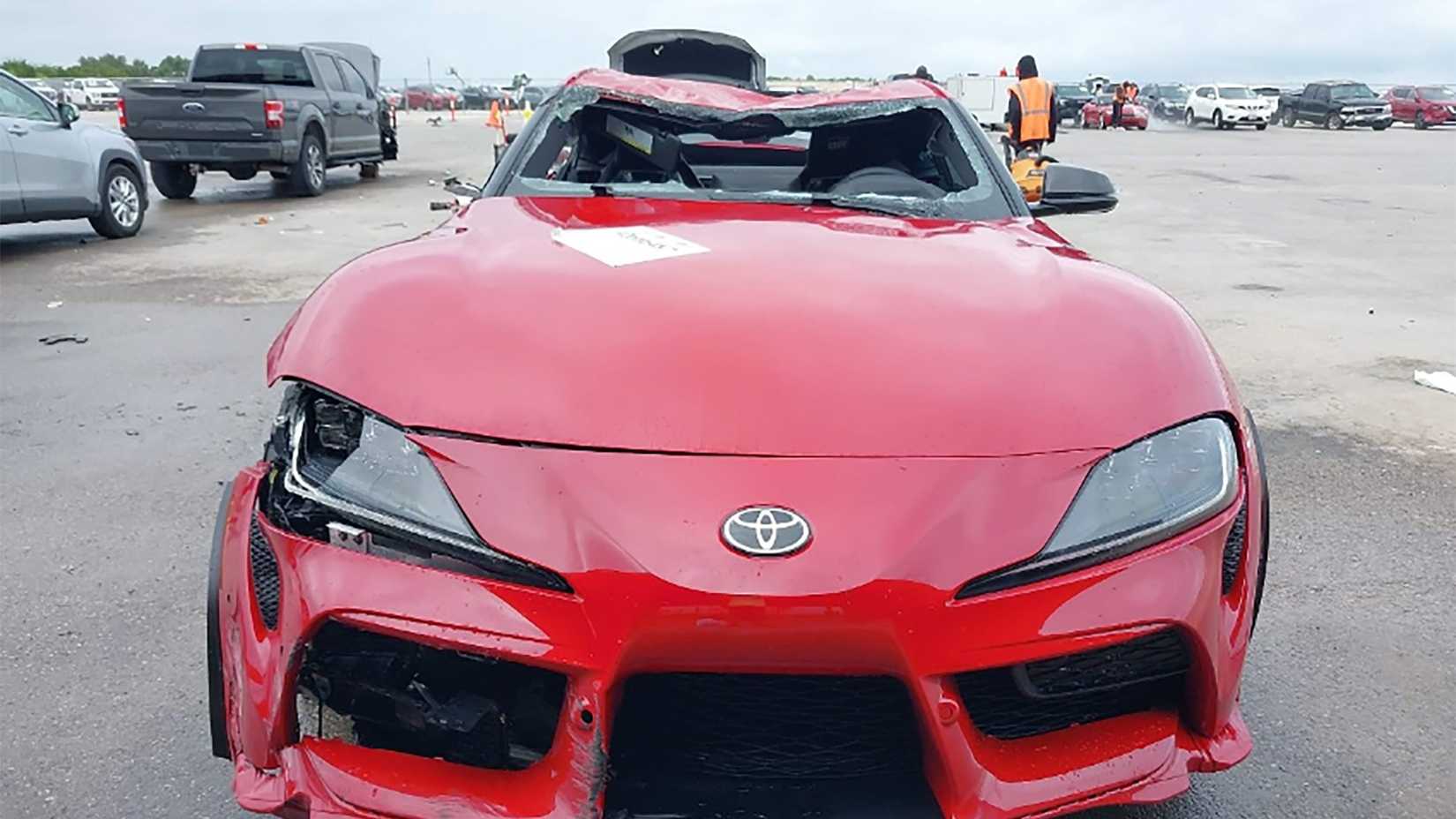 Rare Toyota GR Supra Final Edition Found Wrecked In Junkyard
