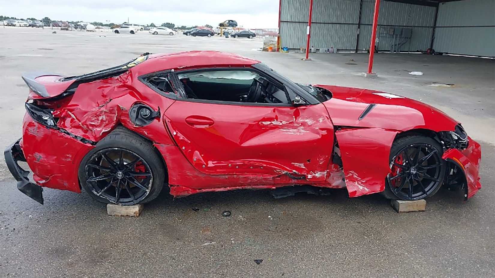 Rare Toyota GR Supra Final Edition Found Wrecked In Junkyard