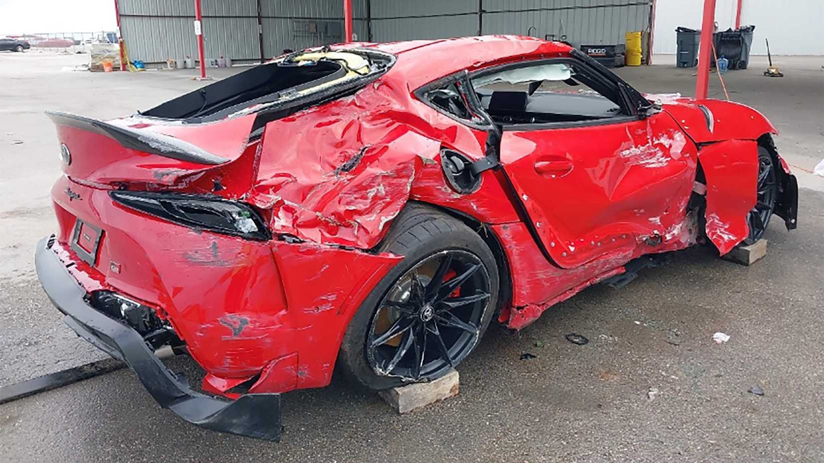 Rare Toyota GR Supra Final Edition Found Wrecked In Junkyard