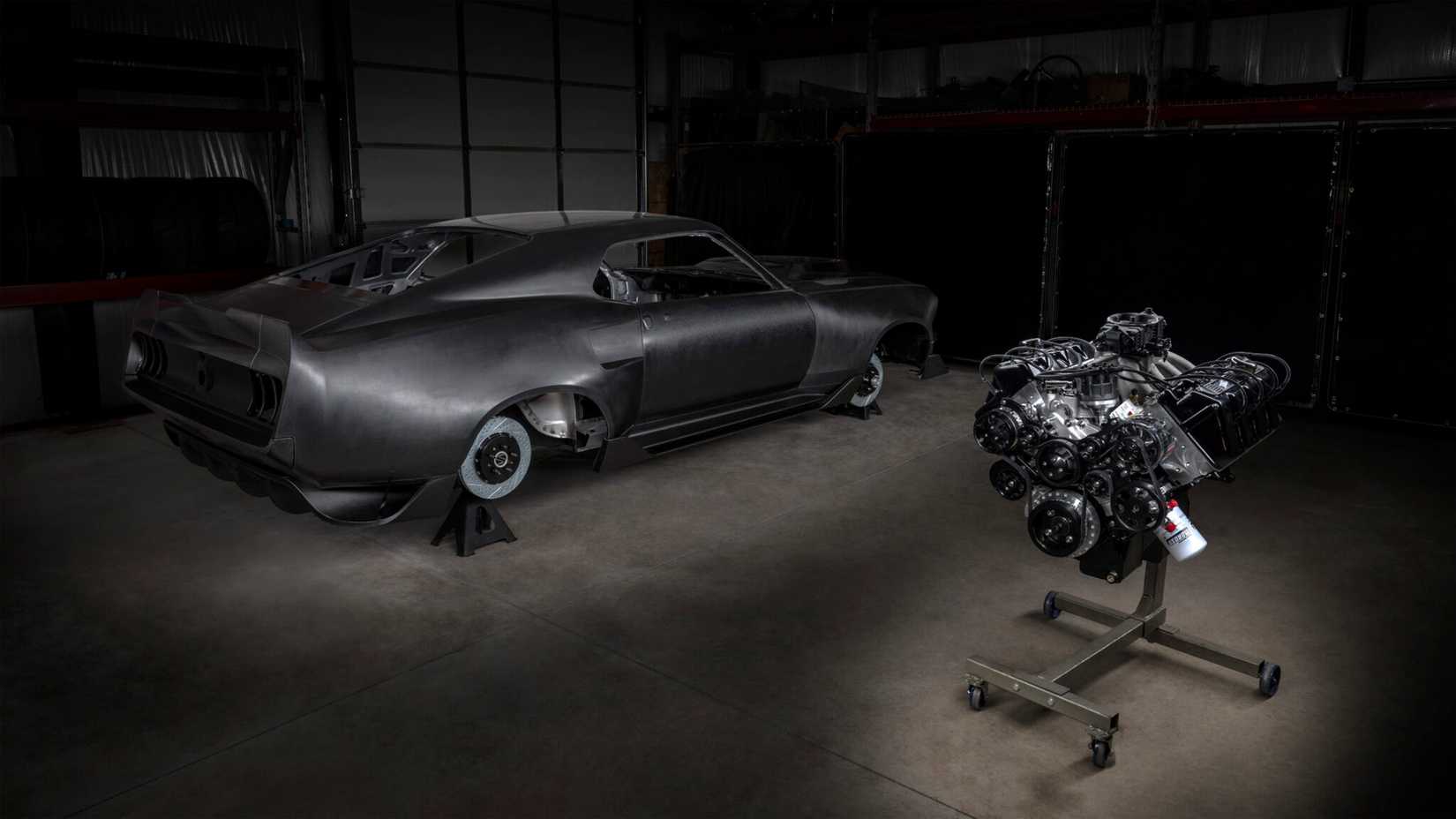 Trick Rides Teases All-Carbon, Wide-Body 1969 Ford Mustang For SEMA Show