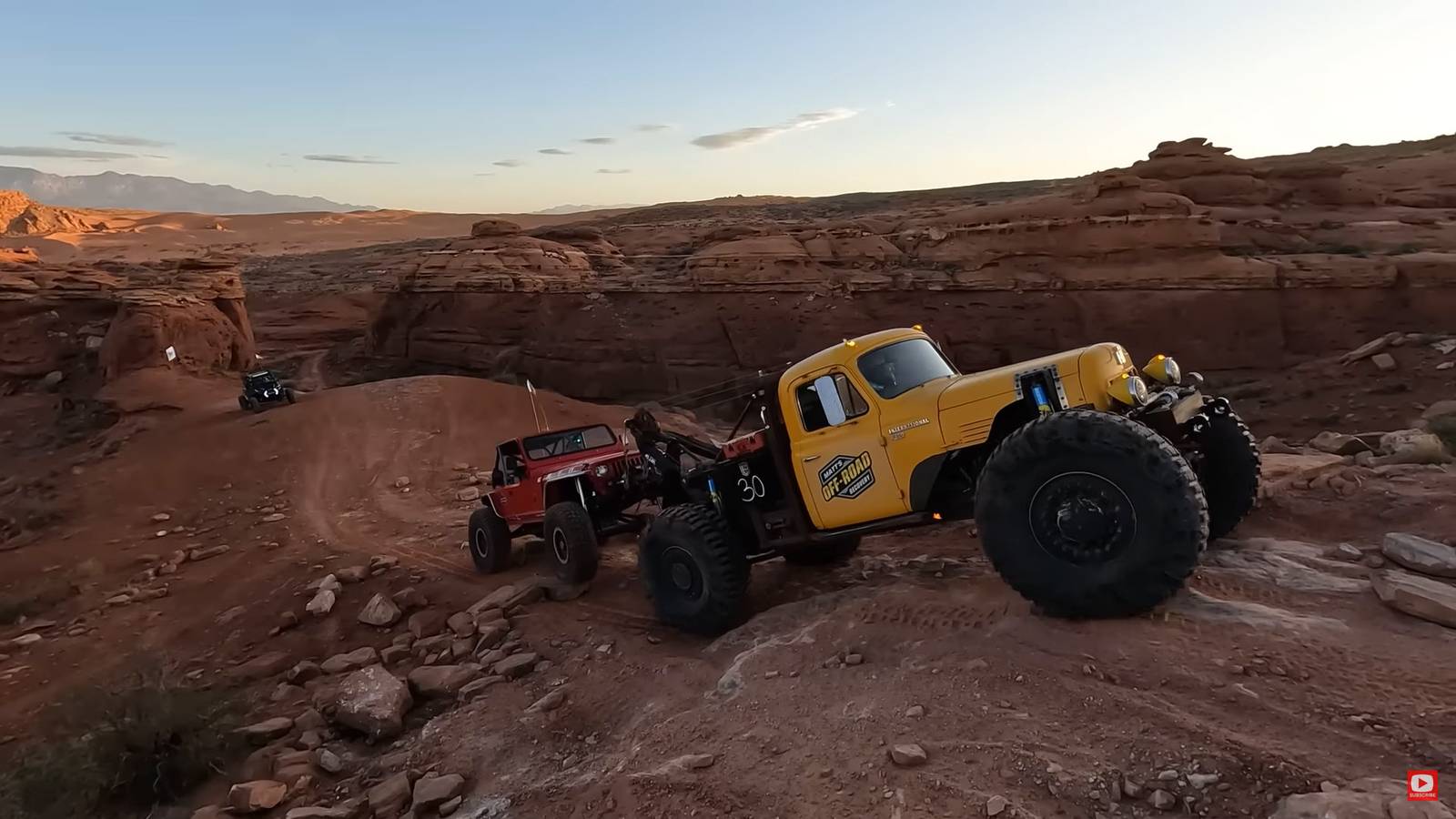 Watch This Custom Off-Road Wrecker Conquer Rocks To Save A Jeep