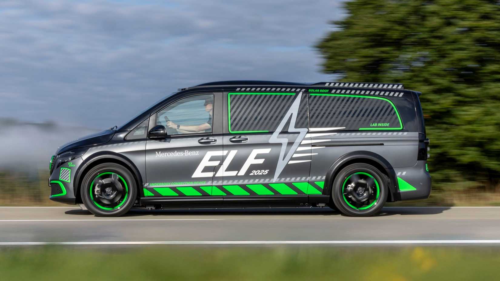 Mercedes Experimental-Lade-Fahrzeug (ELF) Tests The Limits Of EV ...