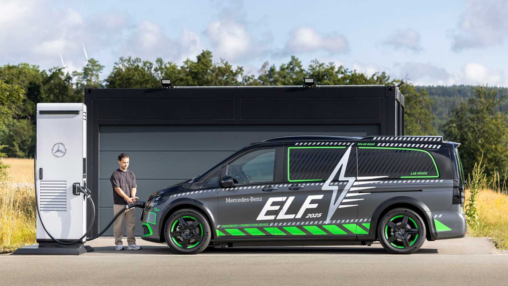 Mercedes Experimental-Lade-Fahrzeug (ELF) Tests The Limits Of EV ...