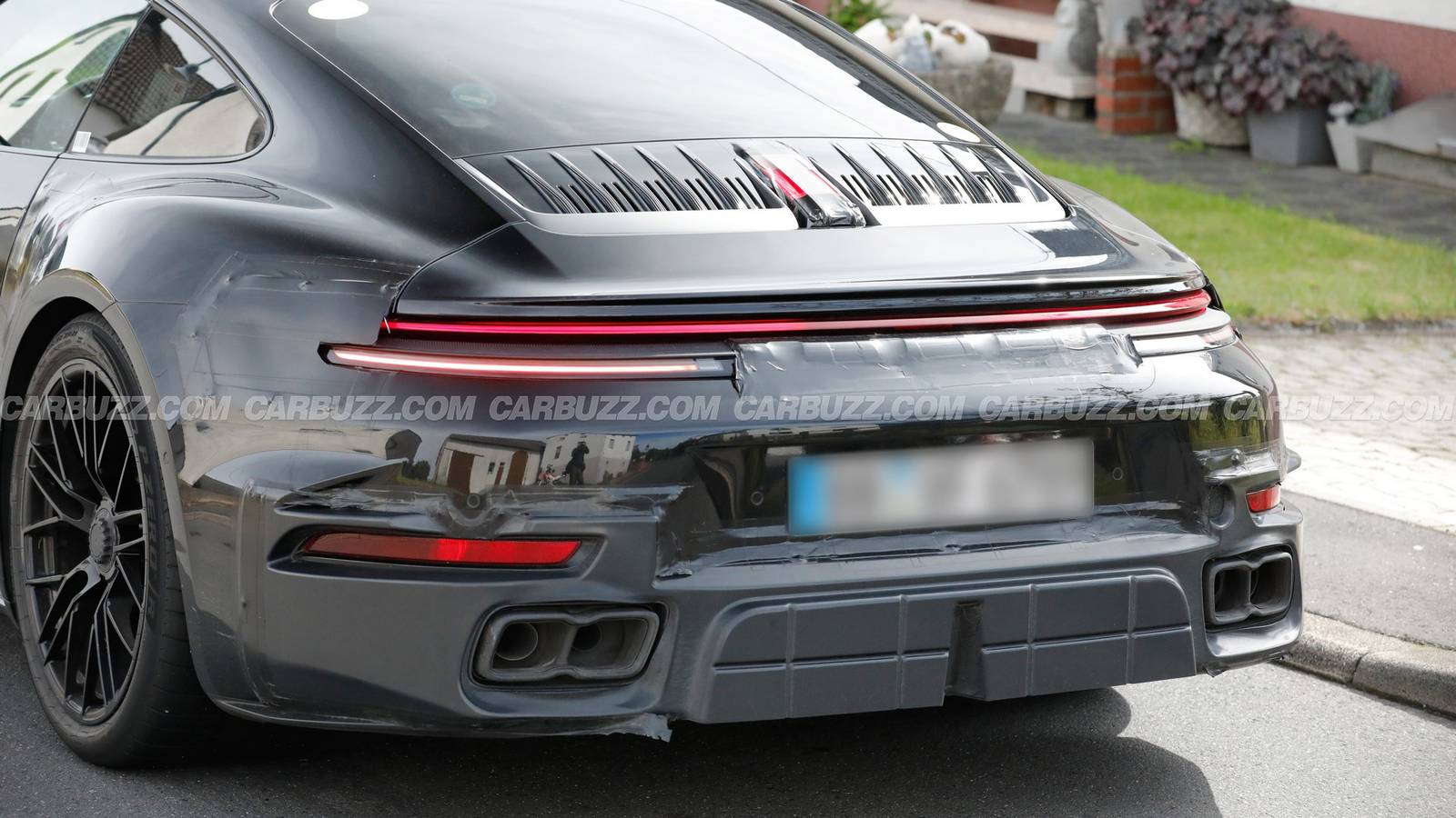 Porsche 911 Turbo Spied Without A Wing, Could Be New Touring Trim