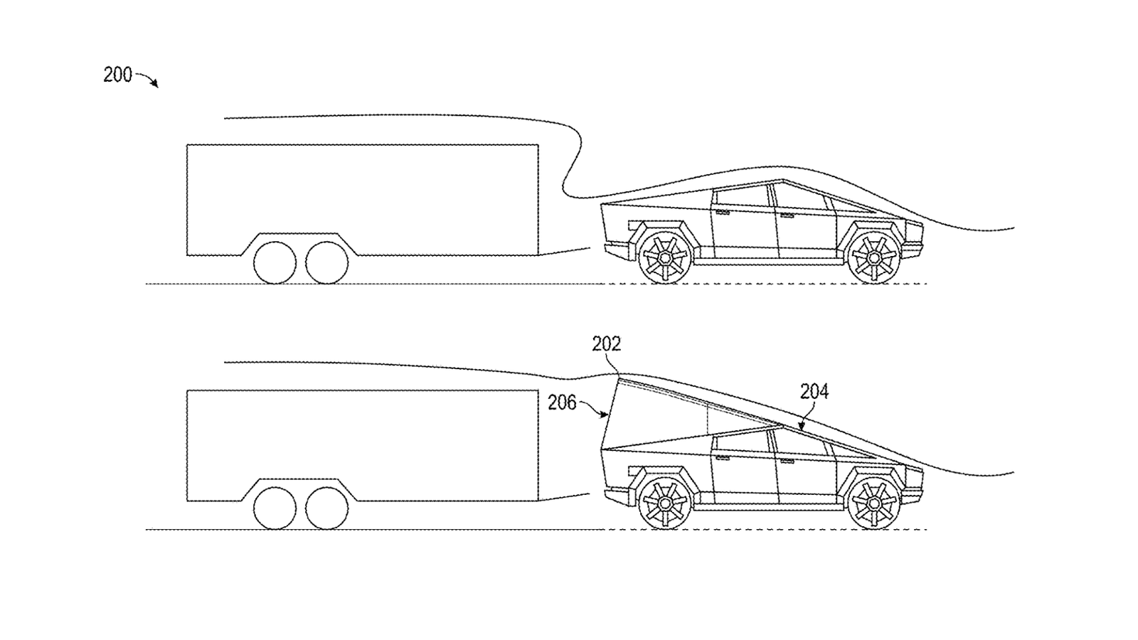 Tesla Patents Airbag For The Cybertruck To Improve Its Aero While Towing