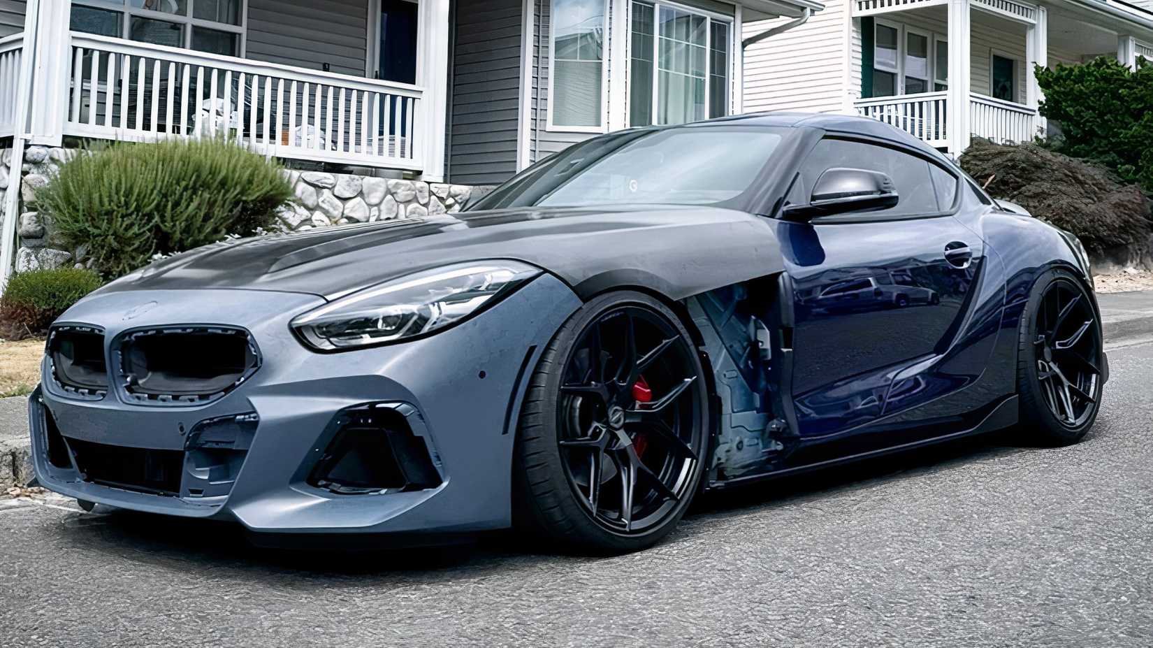 This SEMA-Bound Toyota Supra With A BMW Z4 Face Looks Real Good
