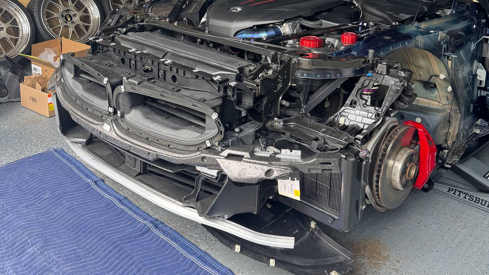 This SEMA-Bound Toyota Supra With A BMW Z4 Face Looks Real Good