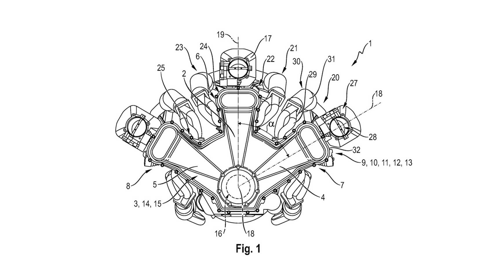 Porsche Patents A W18 Engine That Actually Looks Like A “W”