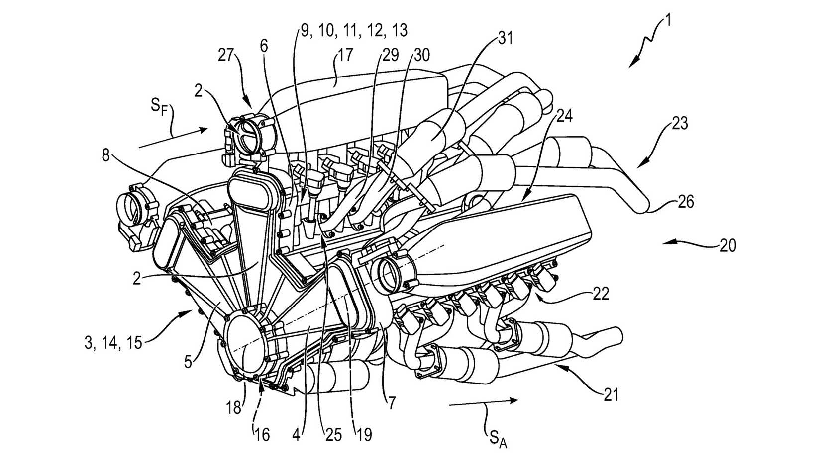 Porsche Patents A W18 Engine That Actually Looks Like A “W”