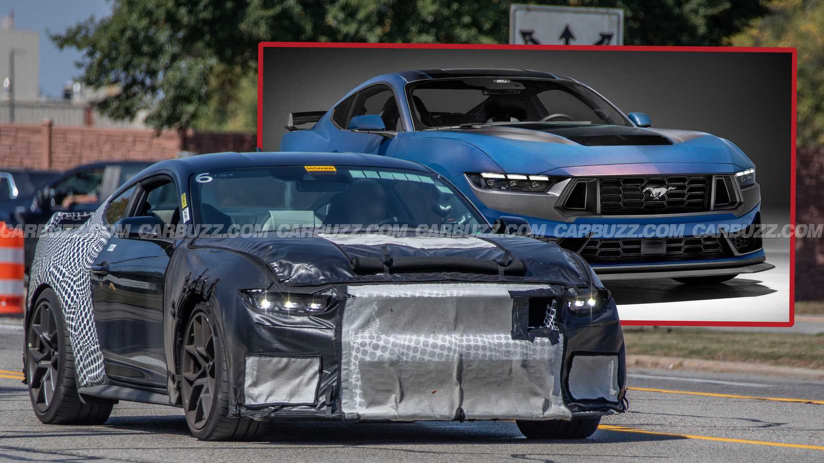 2027 Ford Mustang Shelby GT500 Spy Shots Reveal Muscle Car Details