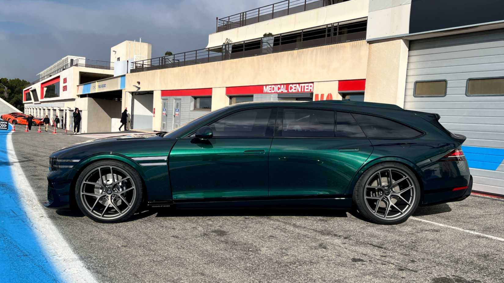 Genesis Surprises The World With G90 Wingback Magma Wagon Concept