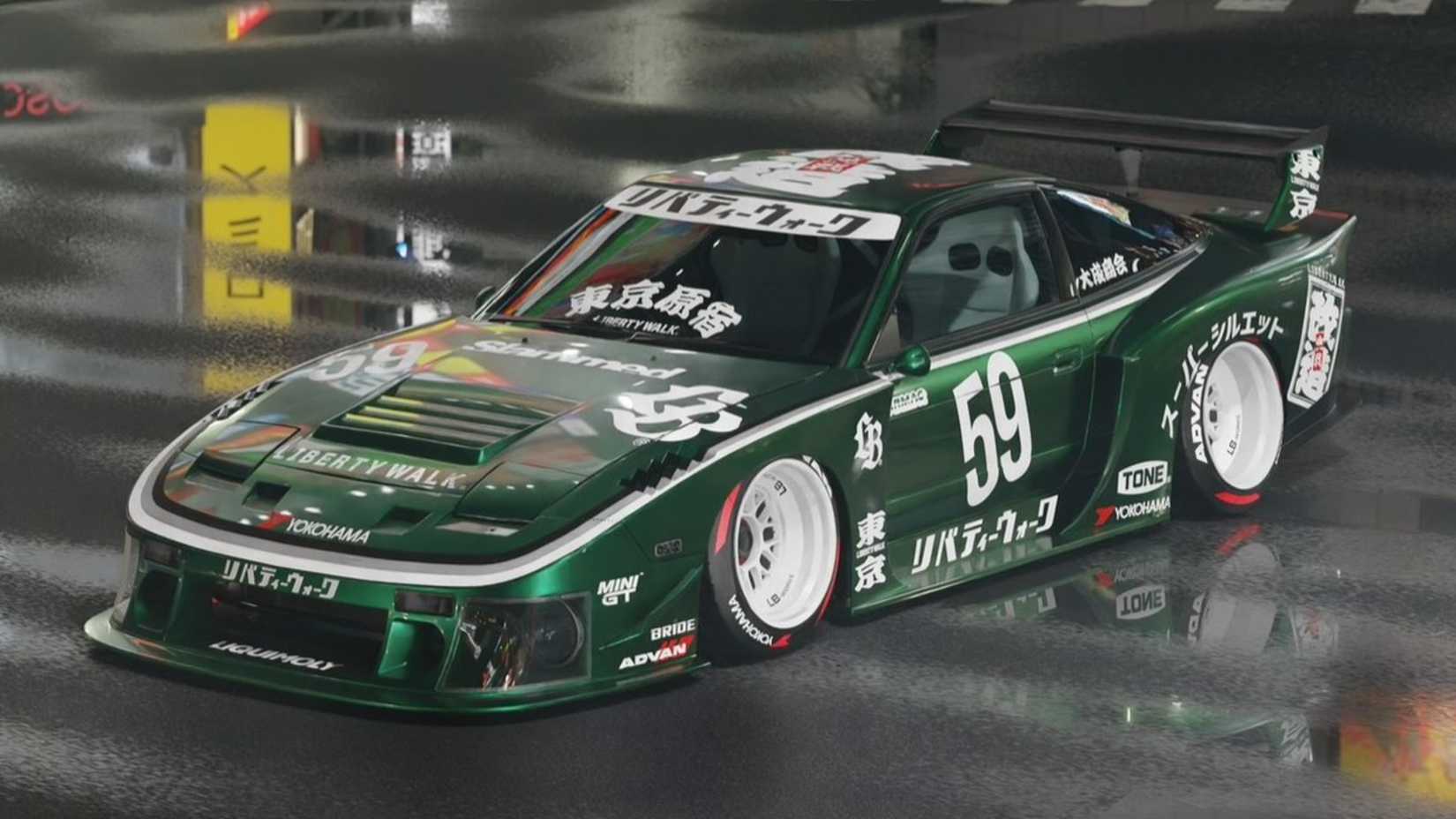 Liberty Walk's New Nissan 180SX Body Kit Pays Homage To A Racing Legend