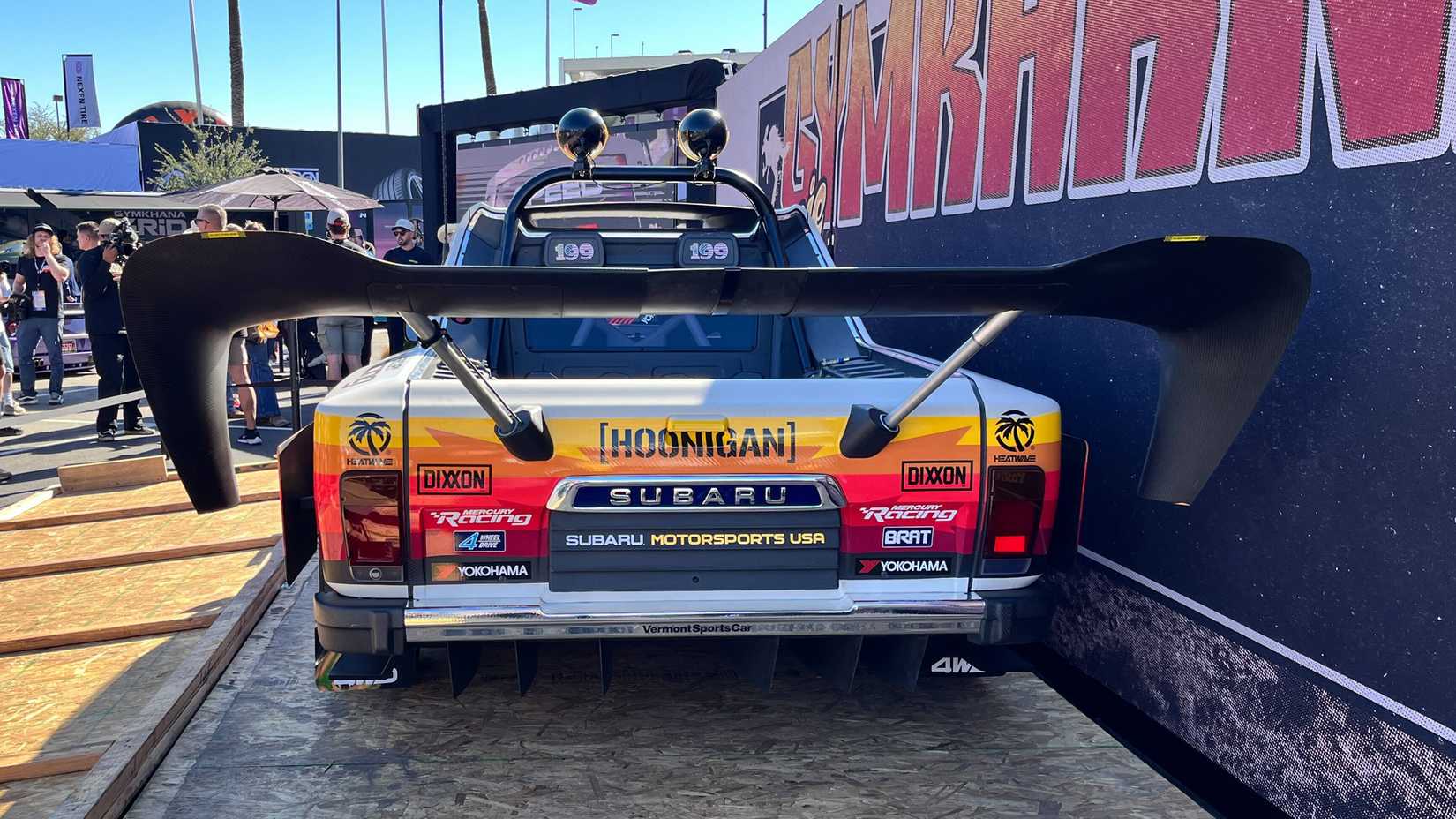 Hoonigan's New Gymkhana Car Is A 670-HP Subaru Brat With Pastrana At ...