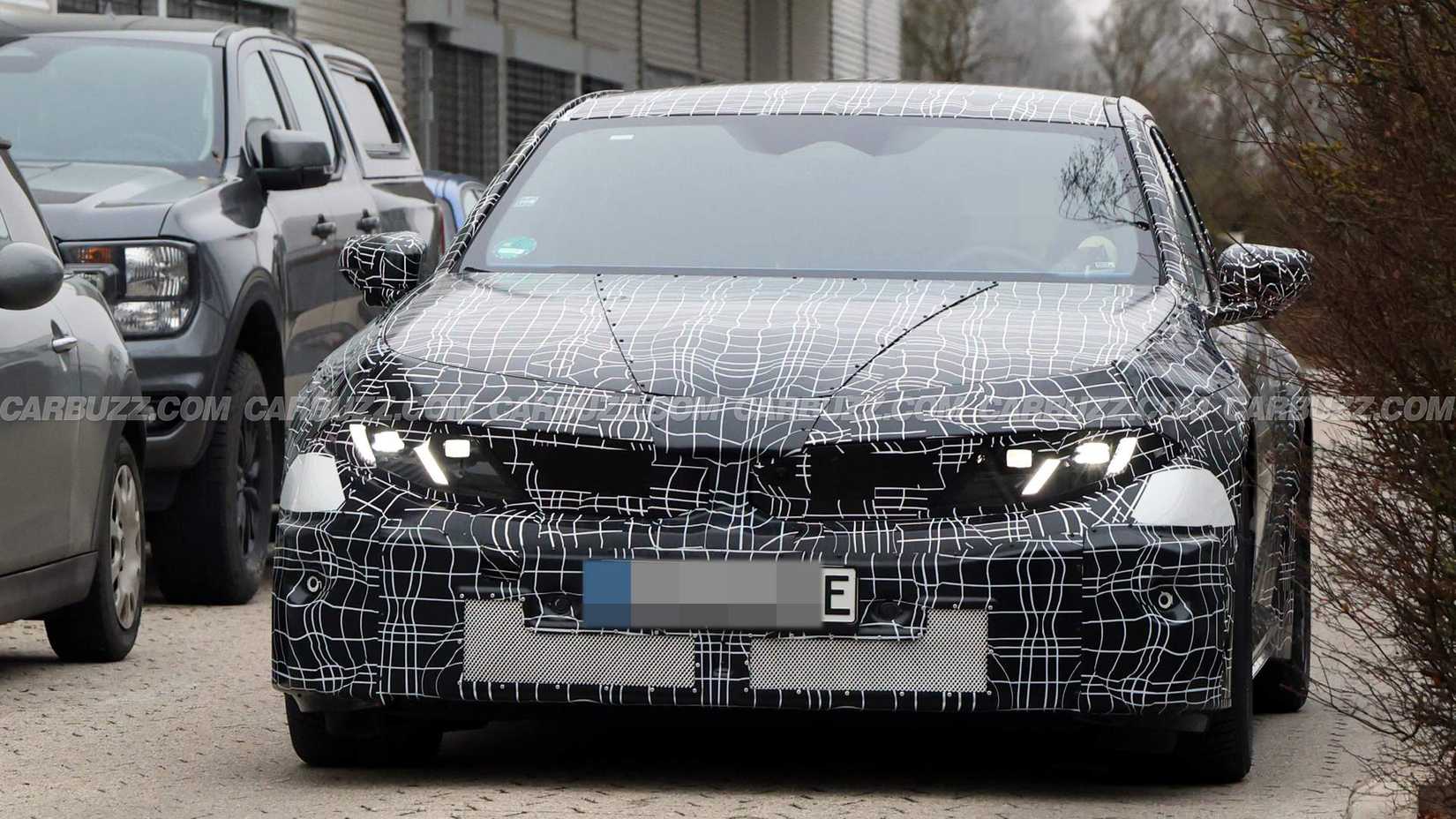 New BMW M3 EV Spied With Production Headlights For The First Time